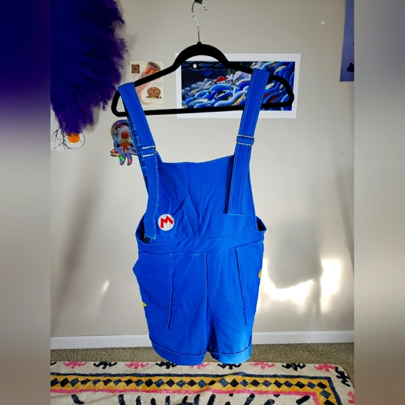 Blackmilk | Pants & Jumpsuits | Blackmilk Super Mario Short Overalls L ...